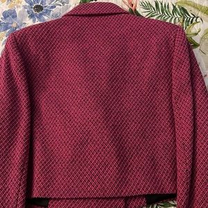 Zara | Jackets & Coats | Zara Pink Textured Tweed Cropped Jacket Blazer ...